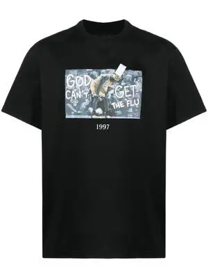 THROWBACK. Photograph-print Crew-neck T-shirt