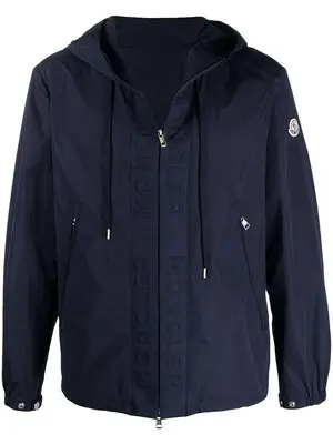 Moncler Logo Trim Windbreaker Jacket
