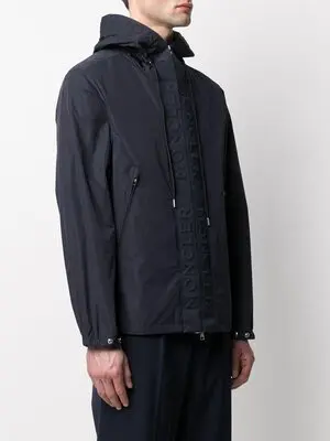 Moncler Logo Trim Windbreaker Jacket