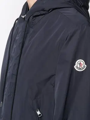 Moncler Logo Trim Windbreaker Jacket