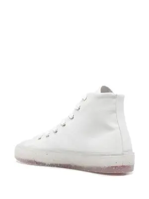 Moschino Clear Glitter Sole High-top Sneakers