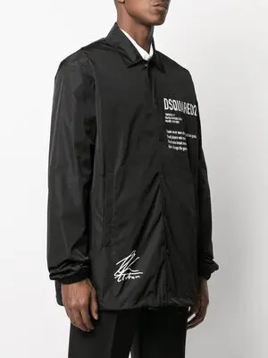 Dsquared2 X Ibrahimović Icon Windbreaker In Black - 67% Off