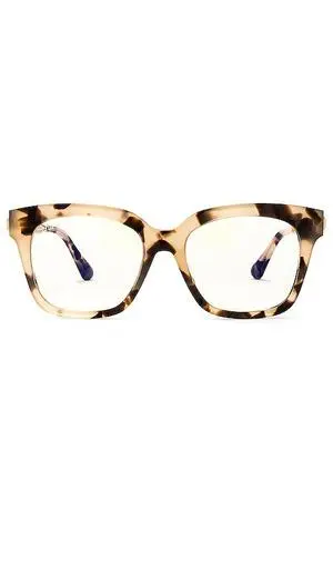 DIFF EYEWEAR Bella Xs Blue Light Eyeglasses - Cream Tortoise