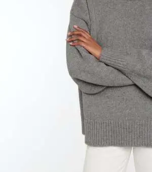 THE ROW Ophelia Wool And Cashmere Sweater - Grey