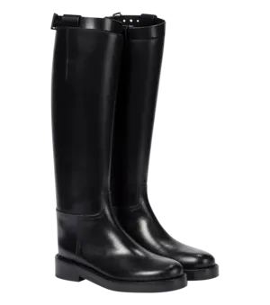 ANN DEMEULEMEESTER Leather Riding Boots