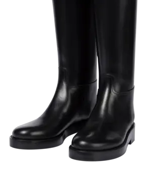 ANN DEMEULEMEESTER Leather Riding Boots