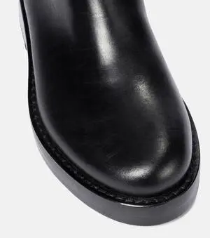 ANN DEMEULEMEESTER Leather Riding Boots