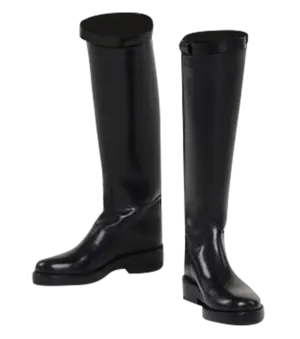 ANN DEMEULEMEESTER Leather Riding Boots
