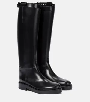 ANN DEMEULEMEESTER Leather Riding Boots
