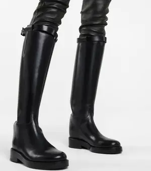 ANN DEMEULEMEESTER Leather Riding Boots