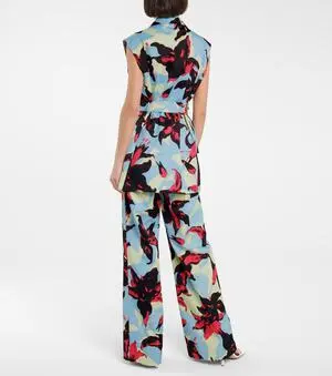 Dries Van Noten Floral Print Viscose Blazer