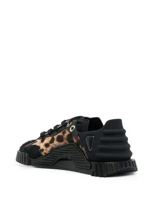 Dolce & Gabbana Leopard Panel Low-top Sneakers
