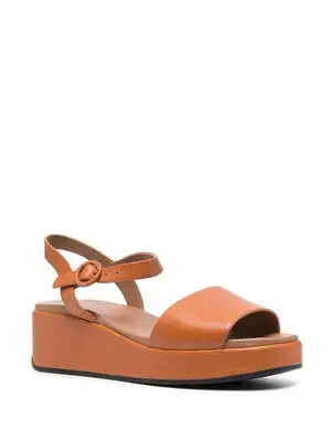 Camper Misia Ankle Strap Sandals - Brown