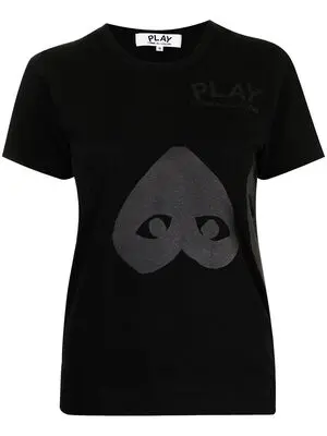 Play Comme Des Garcon Heart Print T-shirt