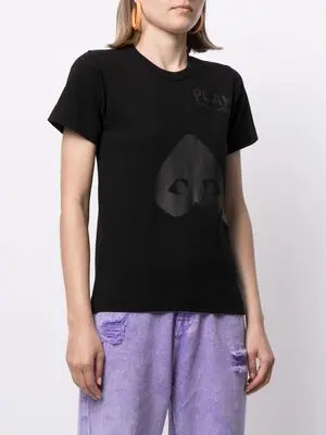 Play Comme Des Garcon Heart Print T-shirt