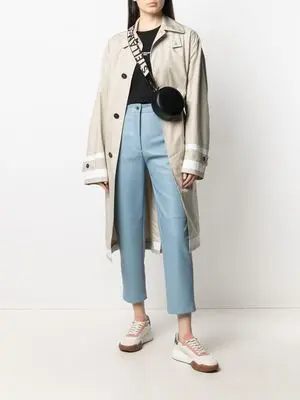 Stella McCartney Faux-leather Straight-leg Trousers