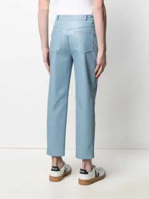 Stella McCartney Faux-leather Straight-leg Trousers