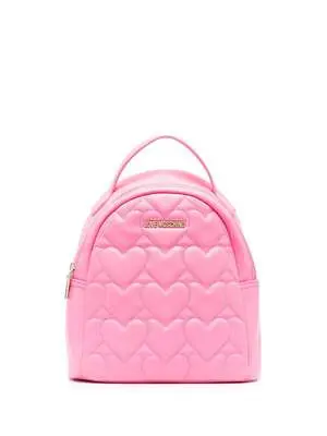 ? NWT ? Love Moschino Chain Backpack in Fuchsia Moschino Pink Quilted Faux Leather Chain Link Backpack  main image 2