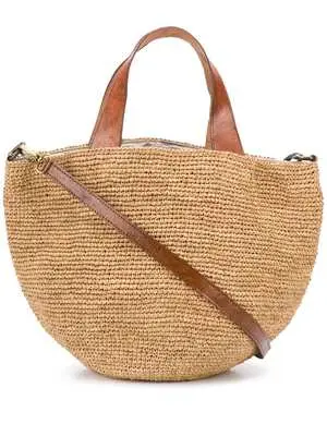 IBELIV Woven Top-handle Tote - Neutrals