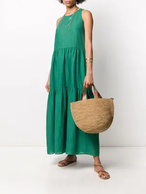 IBELIV Woven Top-handle Tote - Neutrals