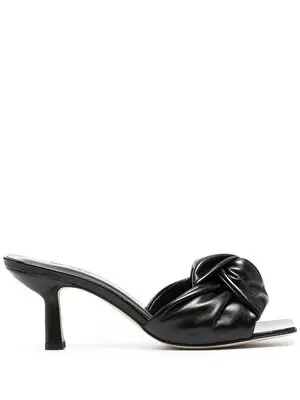 By Far 70mm Lana Sandals - Black
