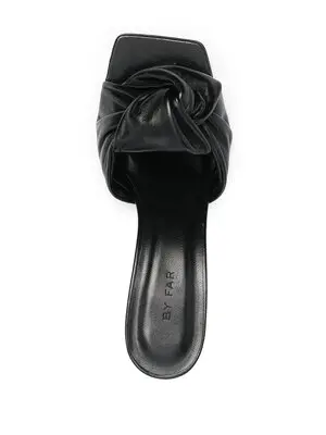 By Far 70mm Lana Sandals - Black