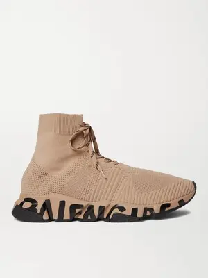 Balenciaga Speed Logo-print Knit Sneakers