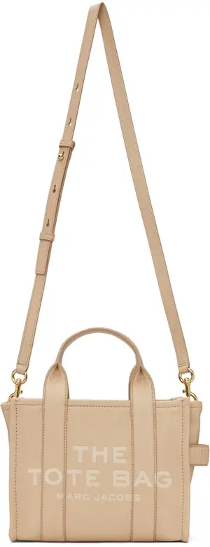 Marc Jacobs Marc Jacobs Black 'The Mini Leather Tote Bag' Tote - 914 Twine