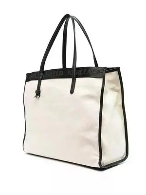 Karl Lagerfeld K/skuare Logo-print Canvas Tote Bag