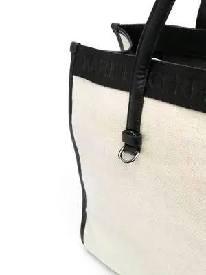 Karl Lagerfeld K/skuare Logo-print Canvas Tote Bag