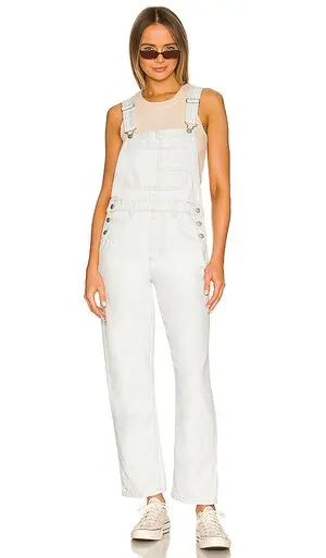 Free People FREE PEOPLE We The Free Ziggy Denim Overall Bleach Bloom