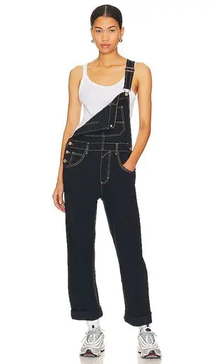 Free People FREE PEOPLE We The Free Ziggy Denim Overall Blue Black