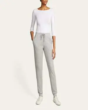 Majestic Filatures Boat-neck Top With 3/4 Sleeves