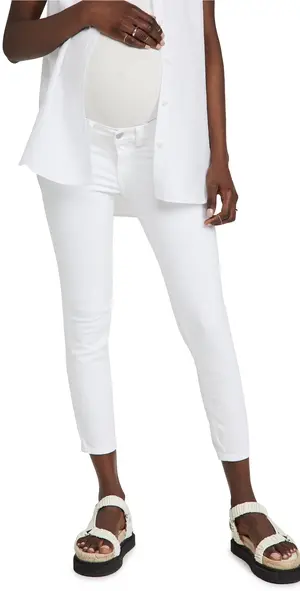 DL1961 Florence Maternity Crop Skinny Jeans - Milk