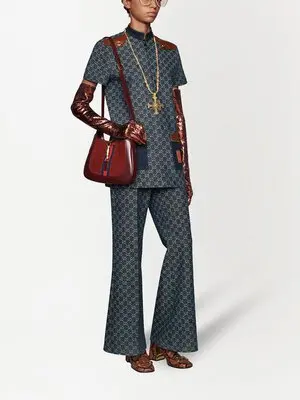 Gucci Gg Supreme Flared Trousers