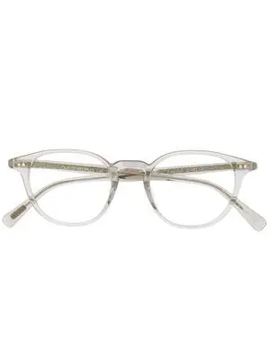 Oliver Spencer Round Frame Glasses - White