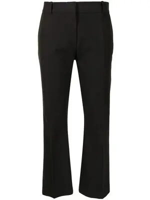 FRAME Cropped Tailored Trousers - Black