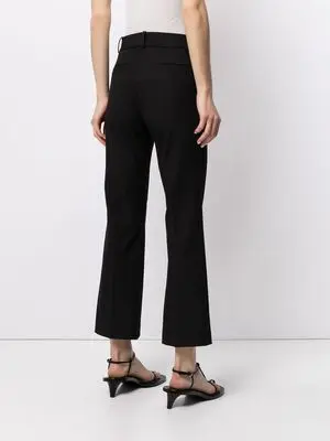 FRAME Cropped Tailored Trousers - Black