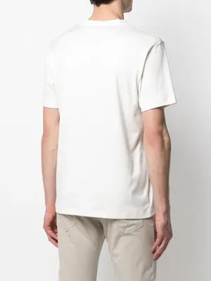 Giorgio Armani Logo-embroidered T-shirt - White