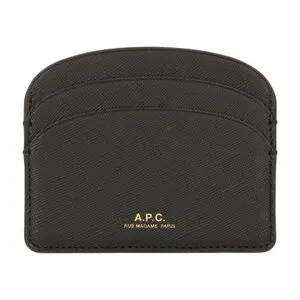 A.p.c. Demi-Lune Card Holder - Black