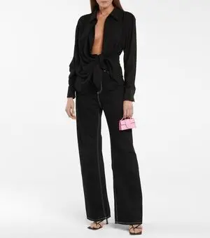 Jacquemus Le Petit Bambino Suede Shoulder Bag