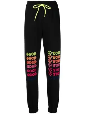 IRENEISGOOD Slogan Tracksuit Bottoms