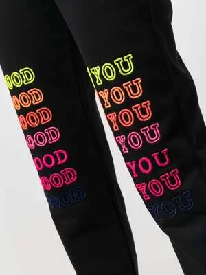 IRENEISGOOD Slogan Tracksuit Bottoms