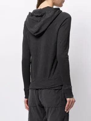 JAMES PERSE Fleece Zip-up Hoodie - Grey