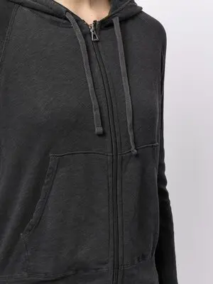 JAMES PERSE Fleece Zip-up Hoodie - Grey
