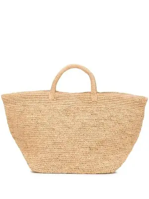 IBELIV Woven Raffia Tote