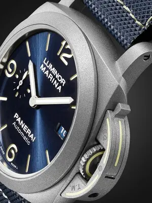 Panerai Luminor Marina Limited Edition Automatic 44mm Titanium And Sportech Watch