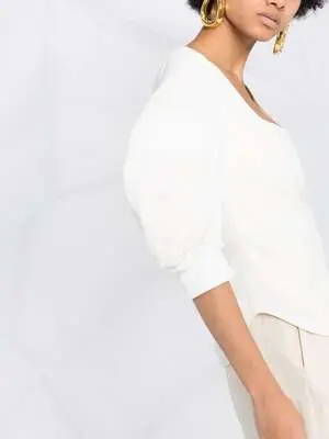 Stella McCartney Square-neck Puff-sleeve Blouse