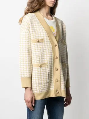Sandro Houndstooth Cardigan