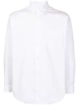 Comme Des Garçons Long-sleeve Cotton Shirt - White